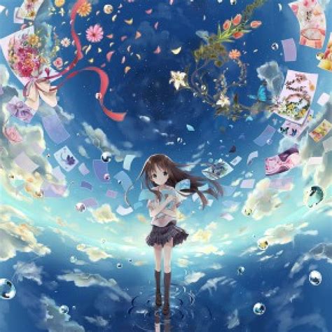 Anime Girl Skirt Blowing In Wind