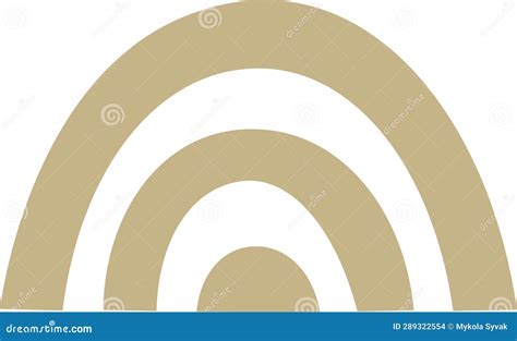 Rainbow Shape Icon Stock Vector Illustration Of Isolated 289322554