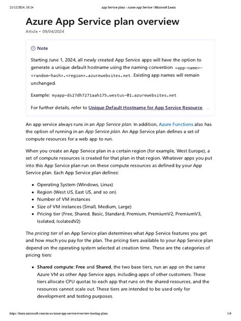 app service plans azure app service microsoft learn pdf