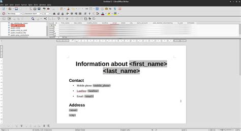 Creating Documents From A Template Using Libreoffices ‘mail Merge Feature