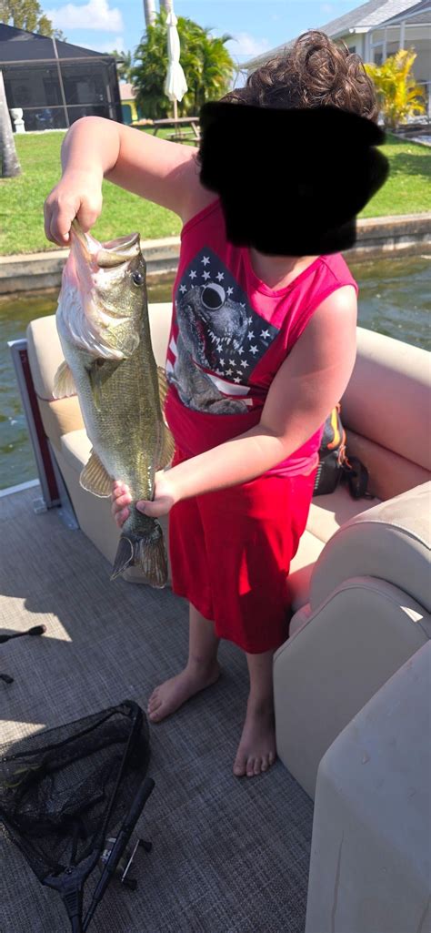 Nephew Caught A Bass Cape Coral Fl Rfishing