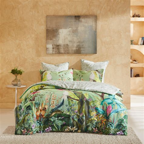 Aviary Green Quilt Cover Set By Logan And Mason Quilt Cover World
