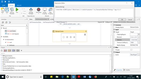Element Exists Createyearlyreport Academy Feedback Uipath