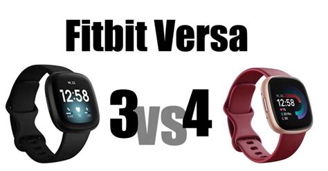 Fitbit Versa 3 Vs Versa 4 What Are The Differences