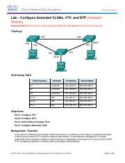 2 1 4 5 Lab Configure Extended VLANs VTP And DTP ILM Pdf Lab Configure Extended VLANs VTP
