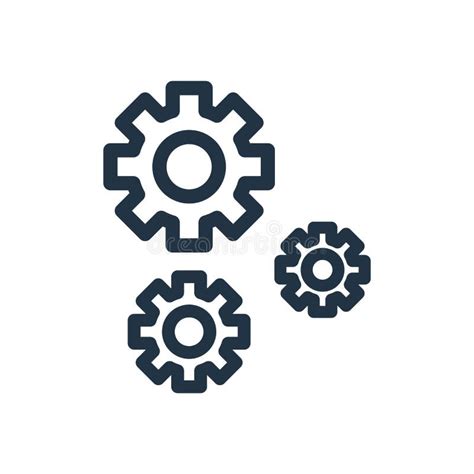 Settings Icon Vector Isolated On White Background Settings Sign Stock