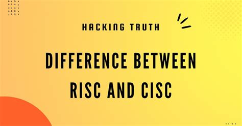 Difference Between Risc And Cisc Hacking
