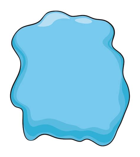Modèle Bleu Avec Une Forme Irrégulière Comme Une éclaboussure Deau