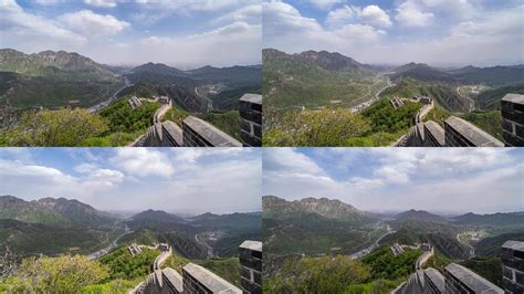 【4k】长城 居庸关 至高点群山日景延时视频素材下载