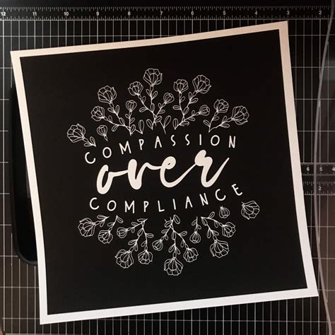 Compassion Over Compliance 8x8” Art Print Aba Positive Reinforcement