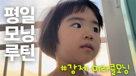 평일 아침 루틴 4살 첫째 어린이집 등원 전쟁 3개월 둘째 돌보기 백일 아기 수유량 분리수면 고민 Youtube