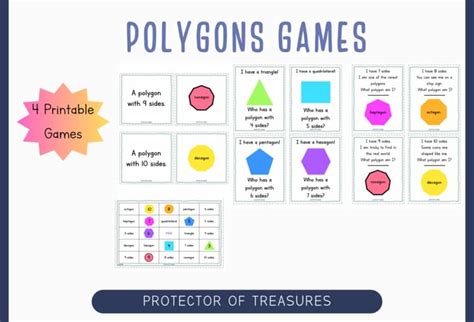 Polygon Games And Activities Bundle Classifying And Naming Polygons