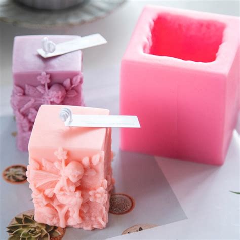 천사 실리콘 촛불 금형 Diy 향기로운 꽃 요정 초상화 촛불 만들기 도구 비누 수지 초콜릿 금형 선물 공예 홈 장식 Aliexpress