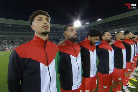 وسام أبو علي يفزع جماهير الأهلي بعد سقوطه في مباراة فلسطين والعراق