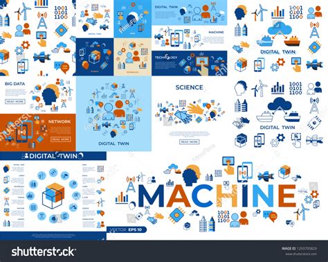Digital Vector Digital Tween Assistant Technology 库存矢量图（免版税）1293705829