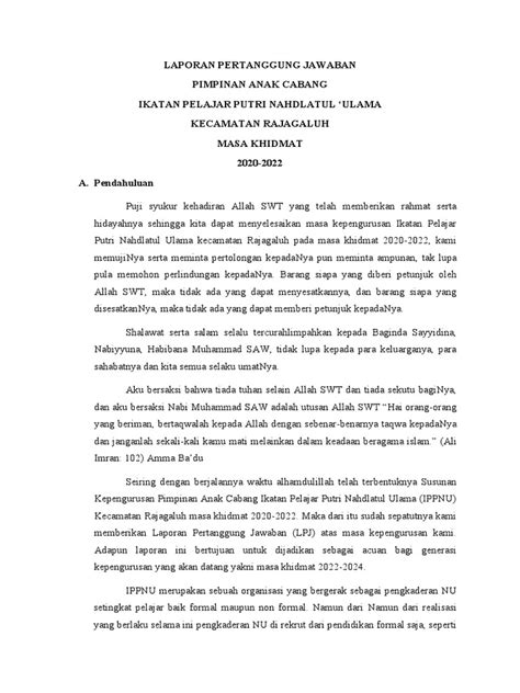 Fiks Lpj Ippnu 2020 2022 Pdf