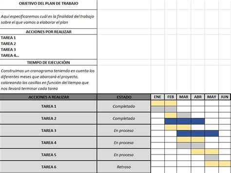 Plantilla De Hoja De Trabajo De Planificación