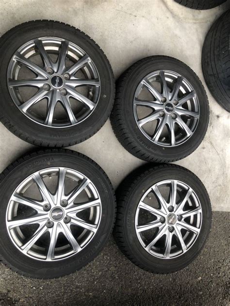 Yahooオークション 軽自動車用スタッドレスタイヤアルミホイール4本