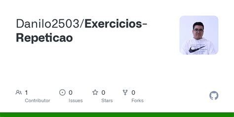Github Danilo Exercicios Repeticao