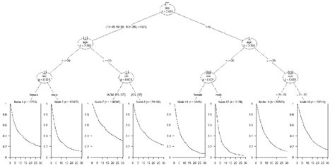 1 result of survival tree analysis download scientific diagram