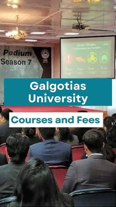 Galgotia University Courses And Fees Minutecollegereview