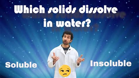 Which Substances Dissolve In Water Youtube