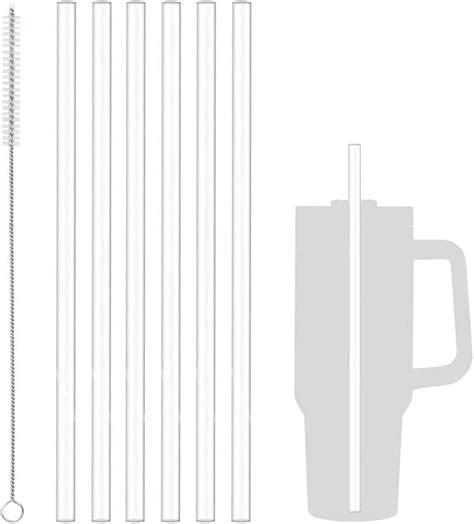 Replacement Straws For Stanley 40 Oz Quencher Tumbler 6 Pack Reusable