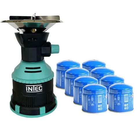 Rechaud Gaz Piezo 1200W Coque ABS 8 Cartouches Butane 190gr Rechaud