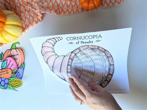 Cornucopia Craft Preschool I Am Grateful For Paper Plate