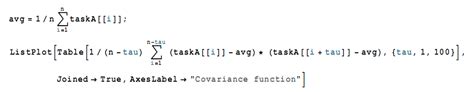 Plotting Generating Covariance Plot Mathematica Stack Exchange