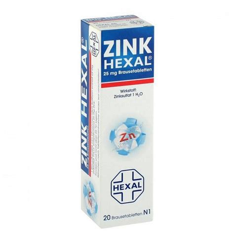Zink Hexal Effervescent Tablets 20 Pcs World Wide Shop