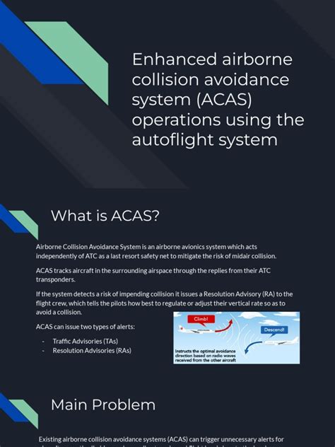 Enhanced Airborne Collision Avoidance System Acas Operations Using The Auto Ight System Pdf