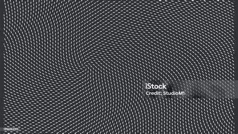 많은 검은 입자가 흰색 배경에 비대칭적으로 흩어져 있습니다 역동적인 효과가 있는 물결 모양의 패턴 표지 디자인 템플릿을 참조하십시오 착시 벡터 일러스트레이션 패턴에 대한