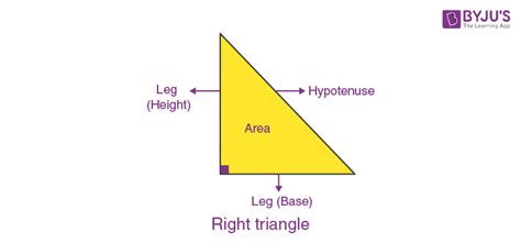 Right Angled Triangle Definition Properties Formulas
