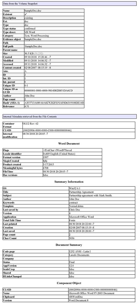 Word Forensic Analysis And Compound File Binary Format Meridian Discovery