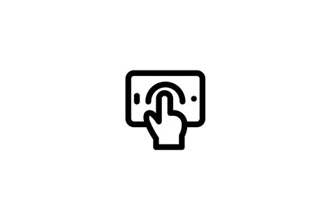 Touch Screen Line Icon Graphic By Darwiswianda · Creative Fabrica