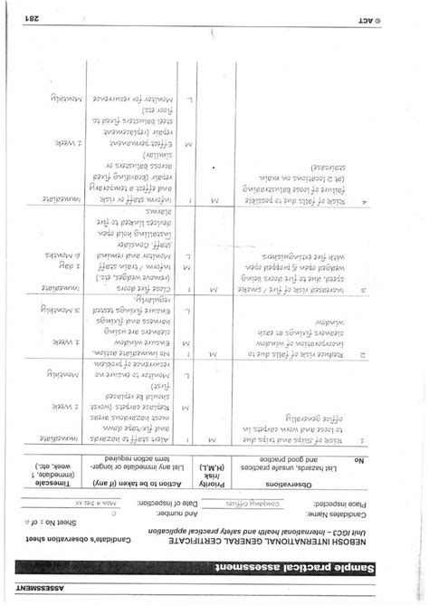 Pdf Sample Nebosh Practical Assessment Report Dokumentips