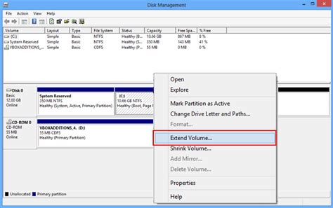 Windows Disk Management Extend C Drive Easily