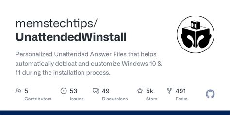 GitHub Memstechtips UnattendedWinstall Personalized Unattended Answer Files That Helps