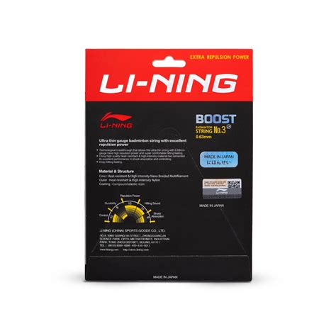Li Ning No 3 Boost Badminton String 063mm Sports Hub