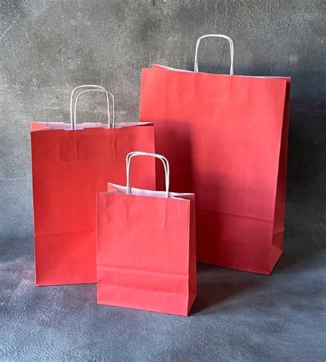 Fsc® Coloured Twisted Handle Kraft Paper Bags Paper Bag Co