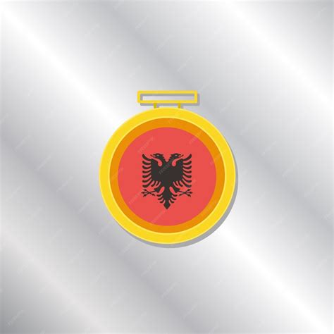 Premium Vector Illustration Of Albania Flag Template