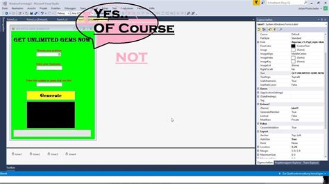 Fake Gems Generator Programmieren Visual Studio C YouTube