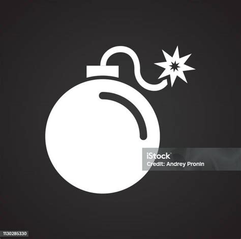 컬러 서클에 폭발성 폭탄 아이콘 흰색 배경 그래픽 및 웹 디자인 현대 간단한 벡터 기호에 대 한 인터넷 개념입니다 웹사이트 디자인 웹 버튼 또는 모바일 애플 리 케이 션에