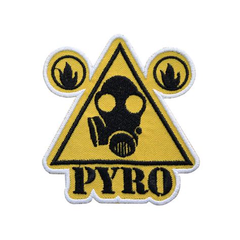Tf 2 Champion Pyro Logo Original Team Fortress 2 Embroidered Sew On