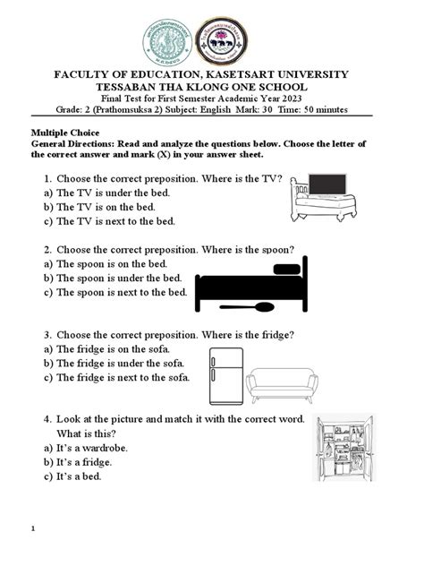 Grade 2 Final Test Pdf