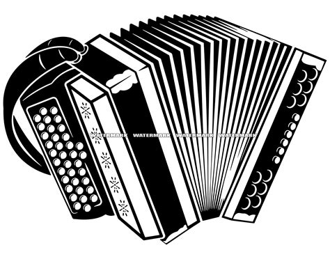 Acordeón Svg 5 Archivo De Corte De Acordeón Acordeón Dxf Acordeón