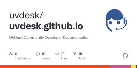 github uvdesk uvdesk community developer documentation