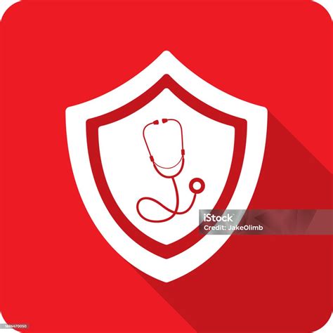Shield Stethoscope Icon Silhouette 3向量圖形及更多一個物體圖片 一個物體 中古時代 人的心臟