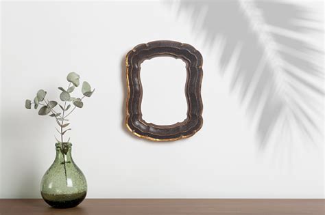 빈 프레임 배경을 모의합니다 흰색 깨끗한 벽에 밝은 스칸디나비아 미니멀 한 내부에 사진이나 그림을위한 빈 장식 프레임 0명에 대한 스톡 사진 및 기타 이미지 Istock